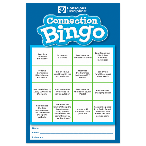 Resource Game Connection Bingo Conscious Discipline